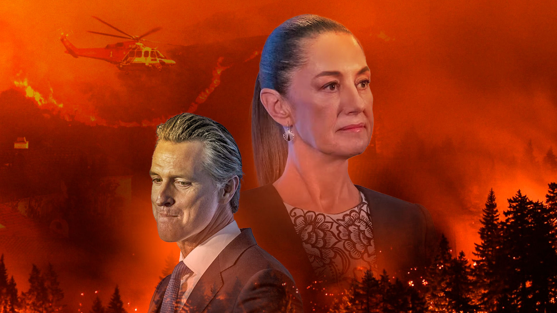 Sheinbaum envía mensaje de apoyo a mexicanos afectados por incendios en Los Ángeles y ofrece ...